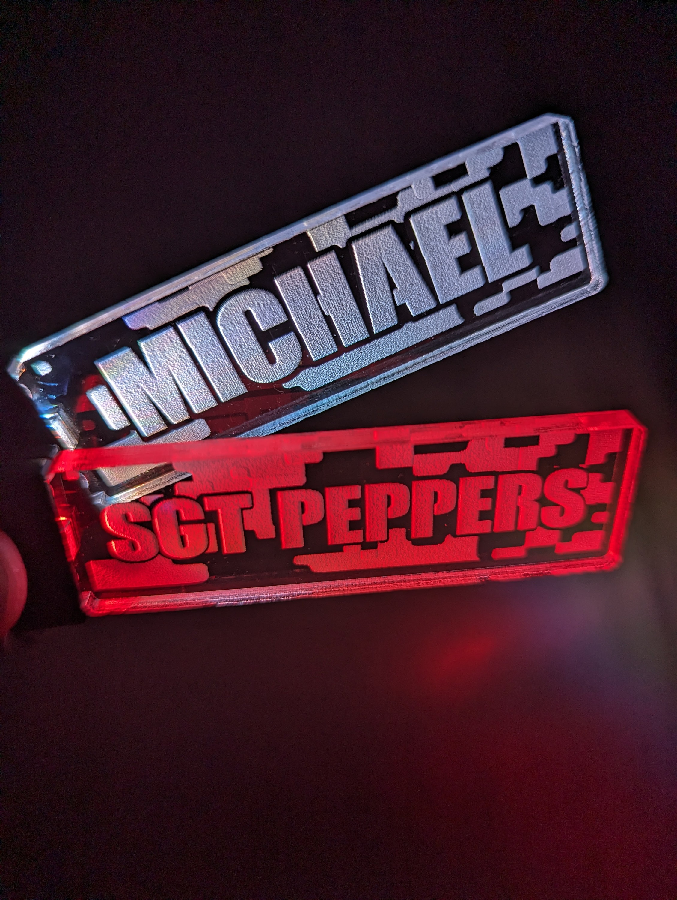 Custom Camo Nametag LED Keychain | Personalized COD Military Theme ...