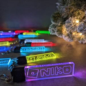 Custom ROBLOX Theme Name Tag LED Keychain | Christmas, Holiday Gift ...