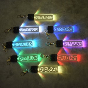 Custom ROBLOX Theme Name Tag LED Keychain | Christmas, Holiday Gift ...