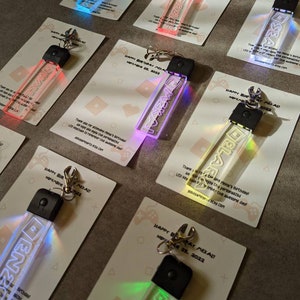 Custom ROBLOX Theme Name Tag LED Keychain | Christmas, Holiday Gift ...
