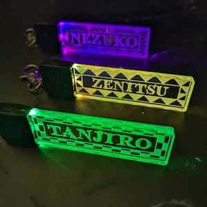 Custom DEMON Theme Name Tag | Christmas, Holiday Gift for Anime Lover ...