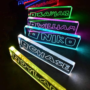 Custom ROBLOX Theme Name Tag LED Keychain Personalized - Etsy