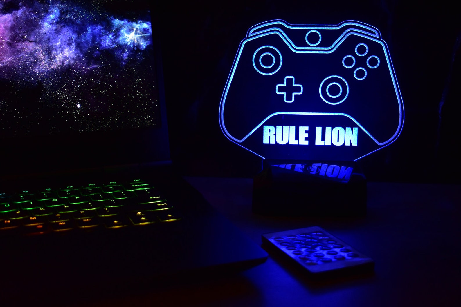 Custom Gamer Tag Xbox Controller Theme Night Lamp Light | Etsy