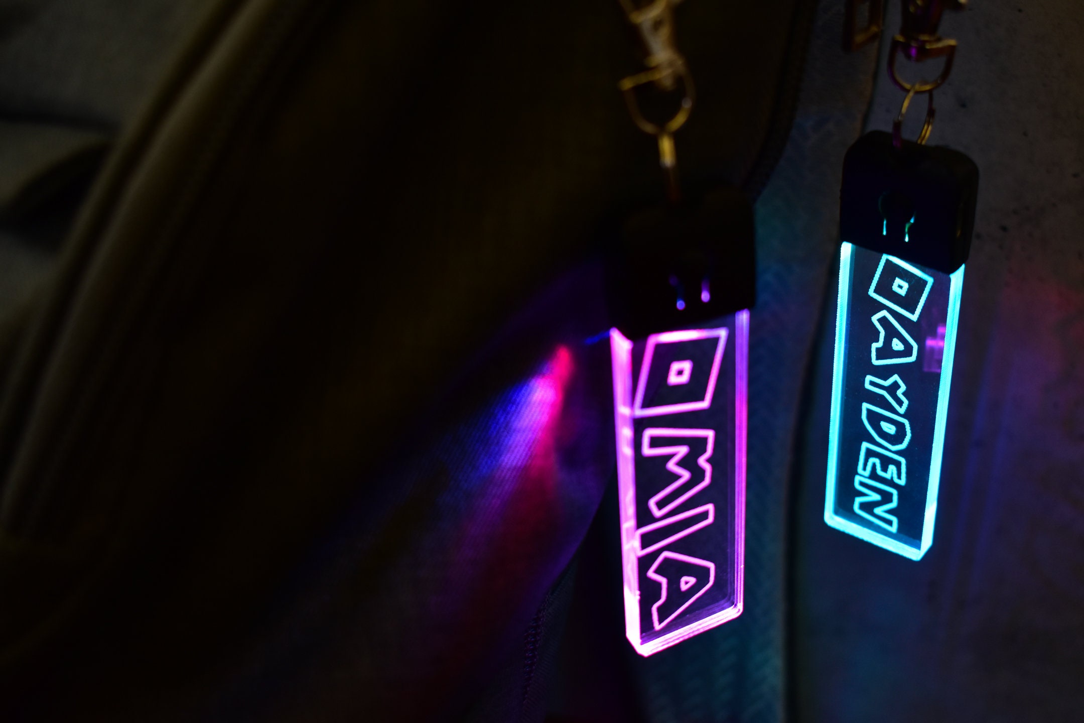 Custom ROBLOX Theme Name Tag LED Keychain Personalized - Etsy UK