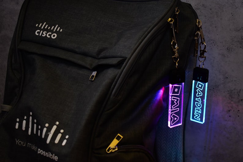 Custom ROBLOX Theme Name Tag LED Keychain Personalized - Etsy