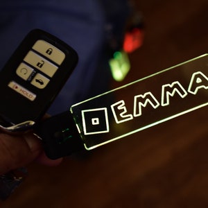 Custom ROBLOX Theme Name Tag LED Keychain Personalized - Etsy