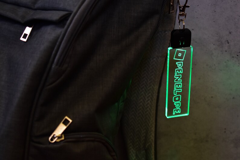 Custom ROBLOX Theme Name Tag LED Keychain Personalized - Etsy