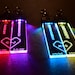 Personalized Gamer Couple LED Keychain Set Custom Valentines or ...