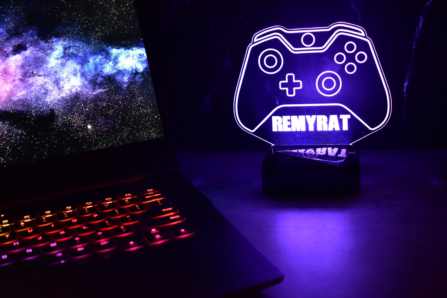 Custom Gamer Tag Xbox Controller Theme Night Lamp Light | Etsy