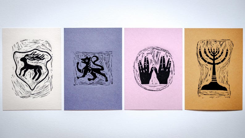Jewish Symbols Print Set - Etsy