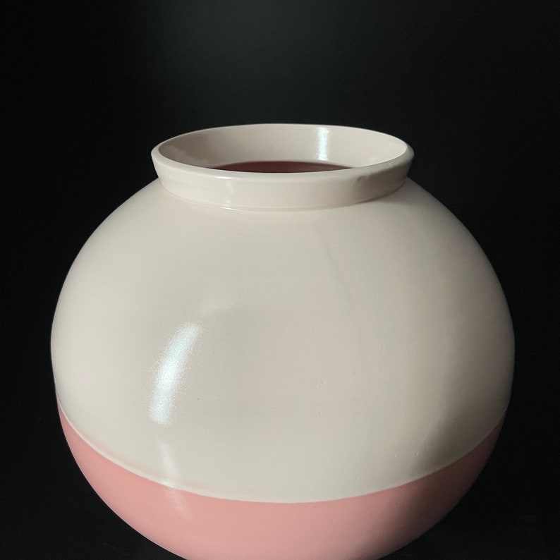 Handmade Korean Red Clay Moon Jar, Ceramic Vase - Etsy