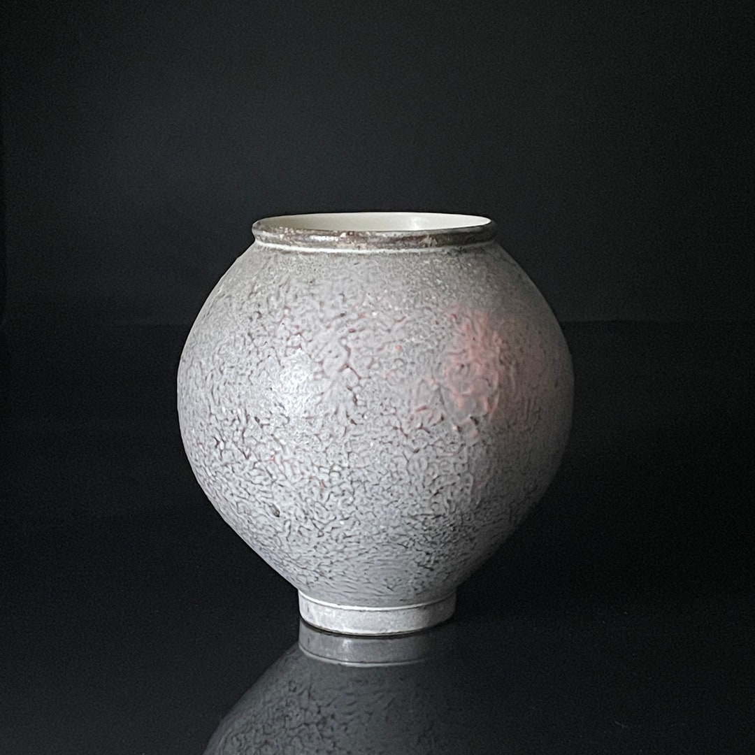Handmade Korean Ceramic Moon Jar, Matte Glaze - Etsy