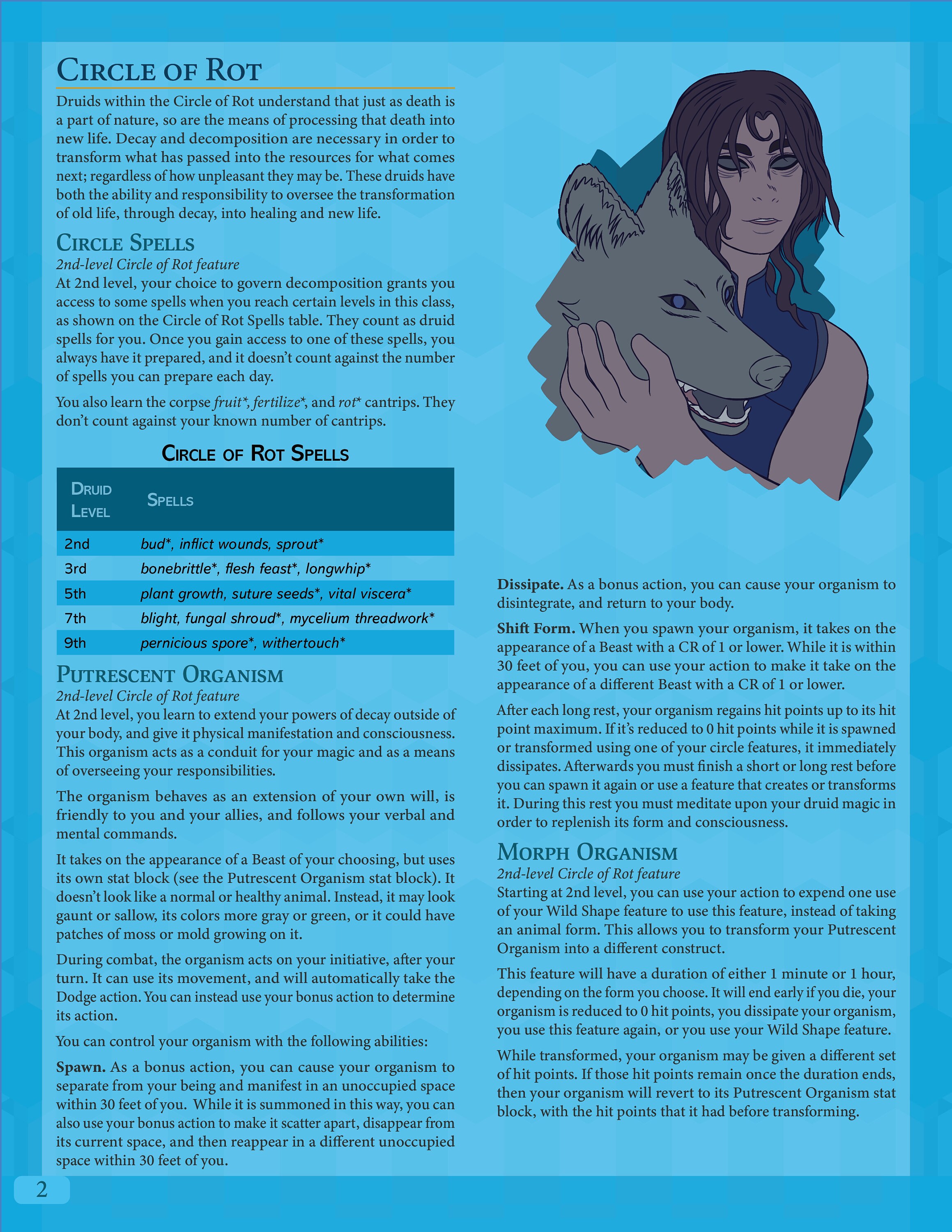 Druid Subclass: Circle of Rot - Etsy
