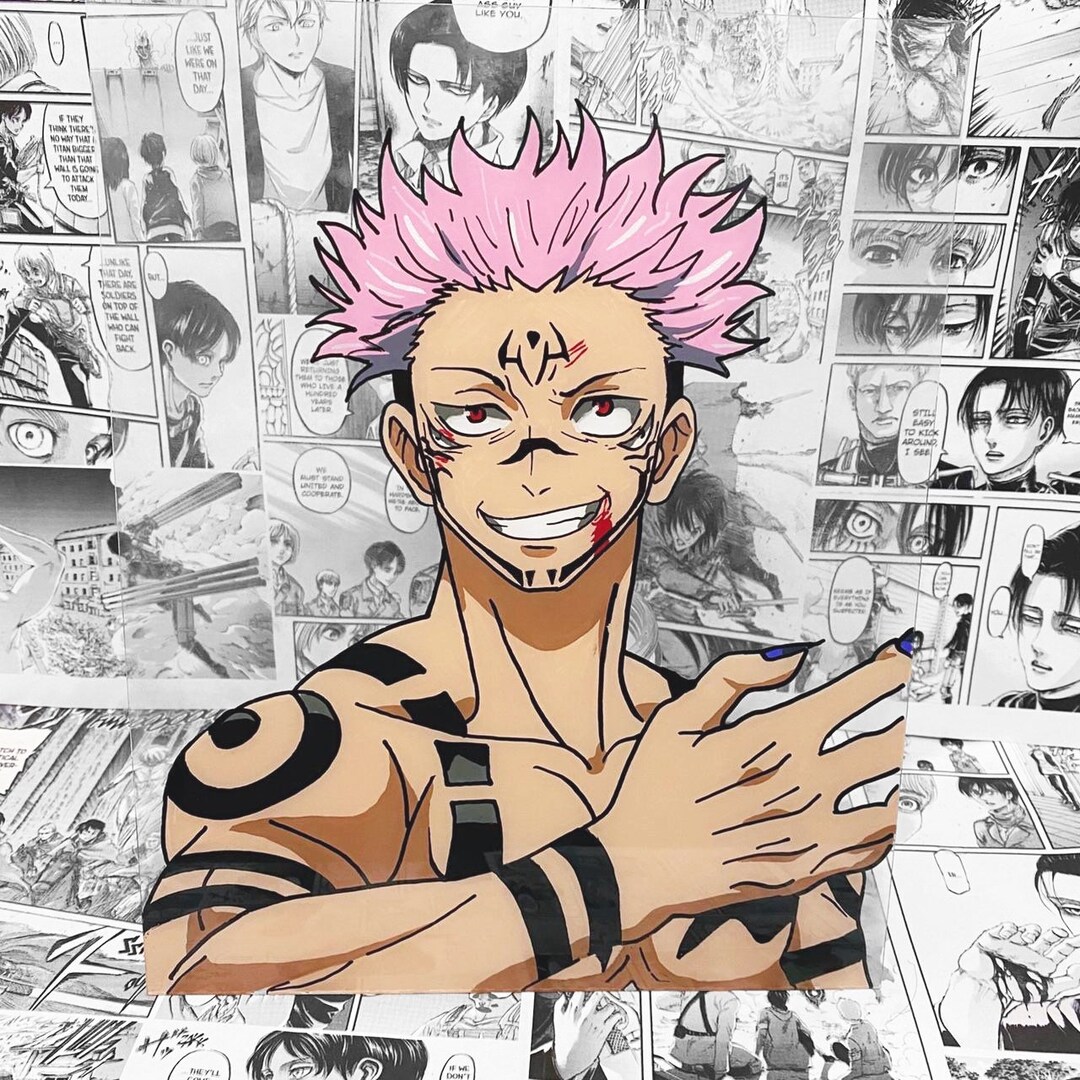 Evil Curse Boss Anime Glass Painting - Etsy