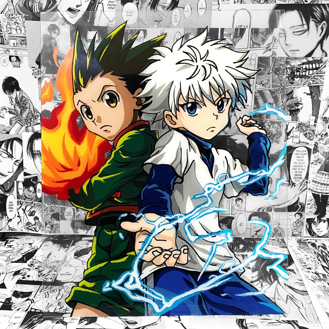 Powerful Duo Anime Glass Painting - Etsy