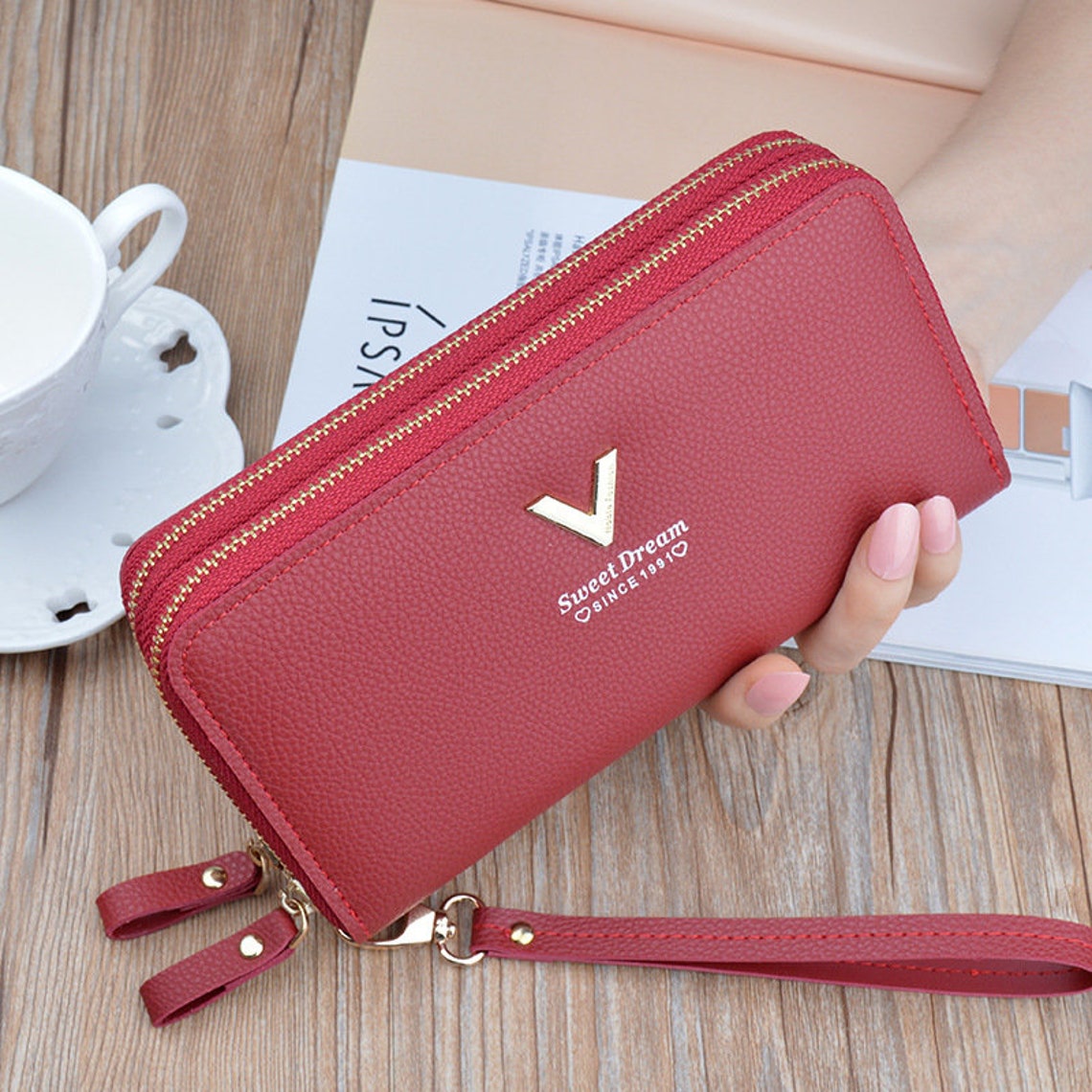 Ladies Wallet, Double Wallet, Double Zip Wallet, Clutch Wallet ...