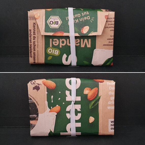 Unique Wallet Out of Tetrapak of Vegan Drinks requests for | Etsy