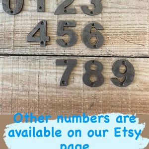 Cast Iron Numbers '1' - Rustic Signs - House Numbers -numbers ...