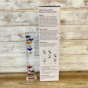 30cm Tall Free Standing Galileo Thermometer - Etsy UK