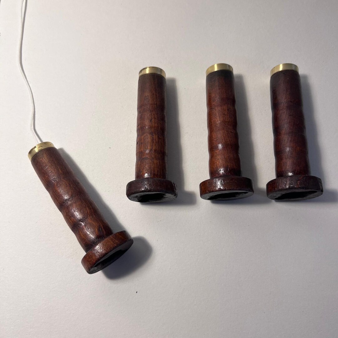 Four Antique Bobbin Light Pulls, Upcycled From Genuine Antique Bobbins ...