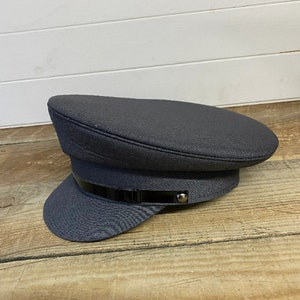 Grey Chauffeur -57cm - Pilots Hat- Drivers Hat - Etsy