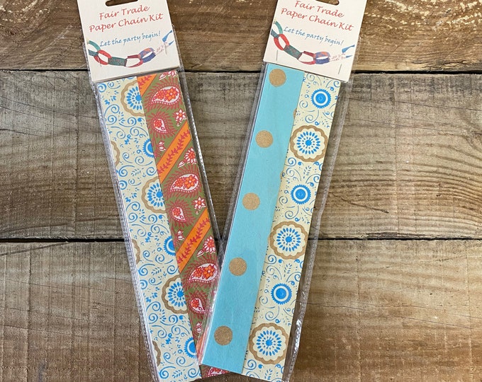 Miniature Garland Paper Chains Garland Xmas Garland - Etsy