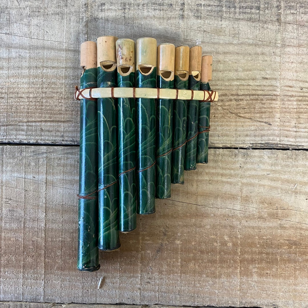 Peruvian Panpipes Featuring Leaf Pattern - Etsy