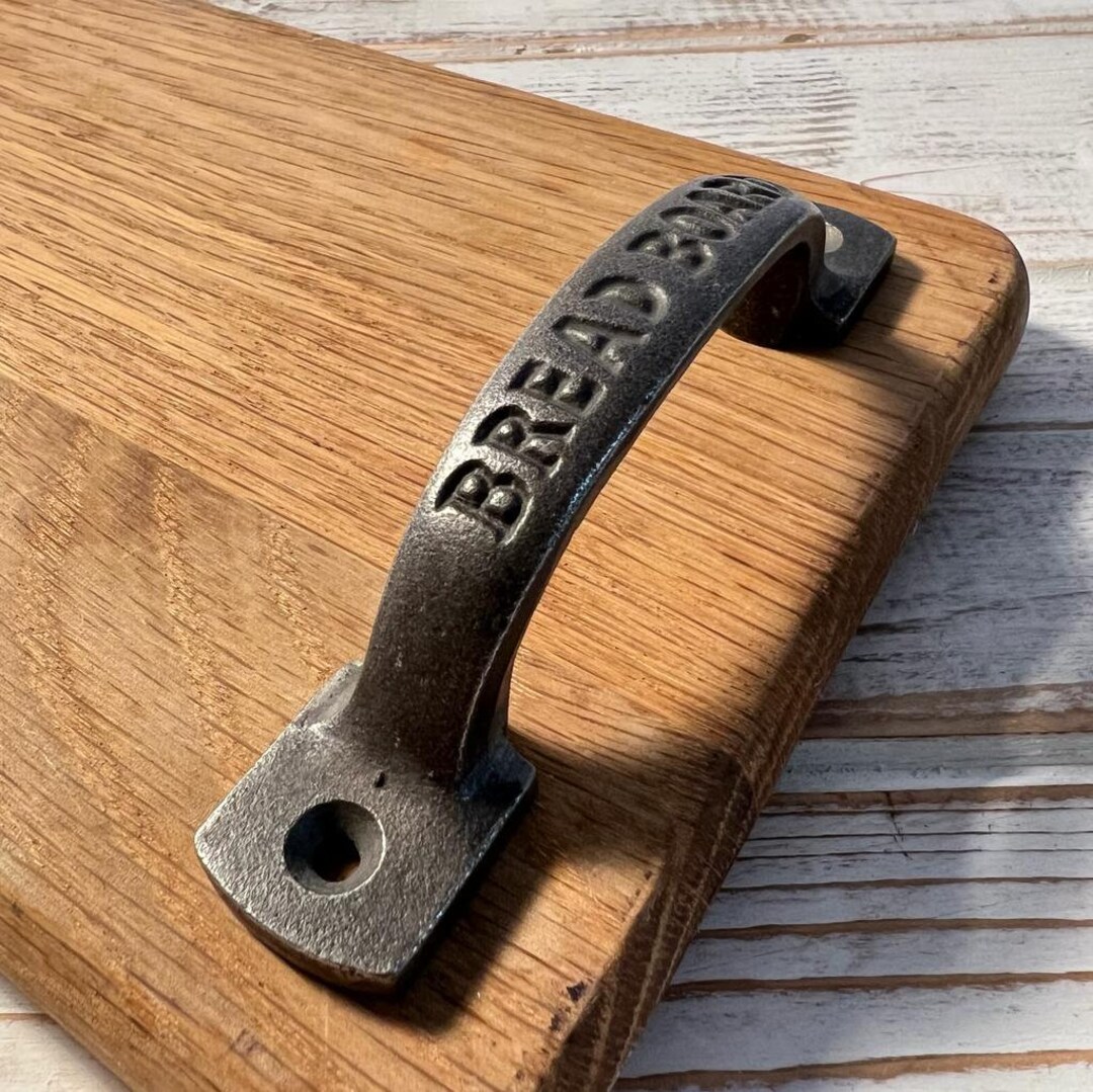 Cast Iron Antique Square D BREAD BOARD Handle Handle Kitchen Handle ...