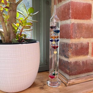30cm Tall Free Standing Galileo Thermometer - Etsy UK