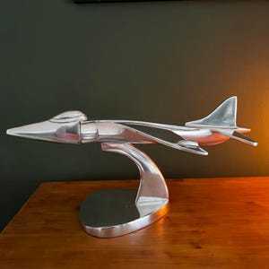 Cast Aluminium Spitfire Model Plane Display Model on Stand With ...