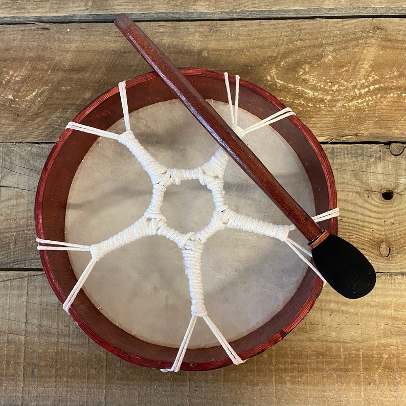 Hand Crafted Shamanic Celebration Hand Drum With Beater - Etsy