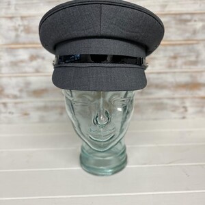 Grey Chauffeur -57cm - Pilots Hat- Drivers Hat - Etsy