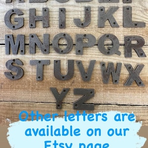 Cast Iron Letters 'A' - Rustic Signs - House Signs -alphabet Letters ...