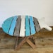 Wooden Folding Fish Shaped Table With Distressed Finish - Etsy