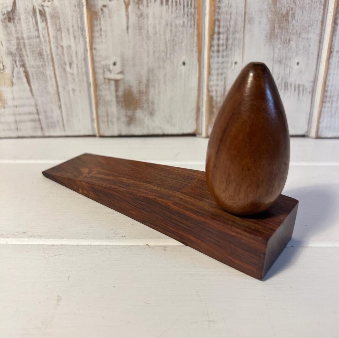 Wooden WEDGE DOOR STOP With Ovoid Shape Top Door Wedge Door Accessories ...