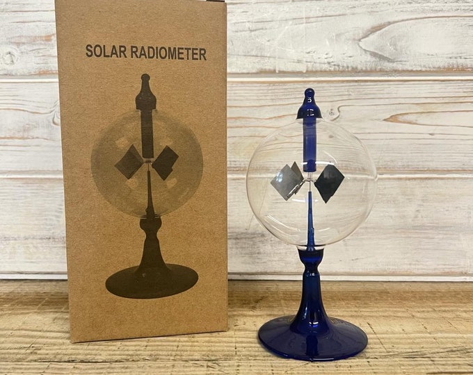 16cm High Solar Radiometer 4 Blades Rotating Glass Windmill - Etsy