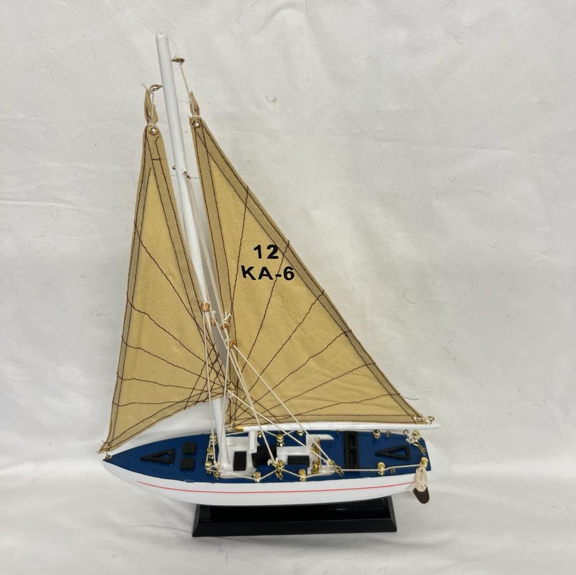 Detailed Wooden Display Model PRECISION RACING YACHT Ready - Etsy