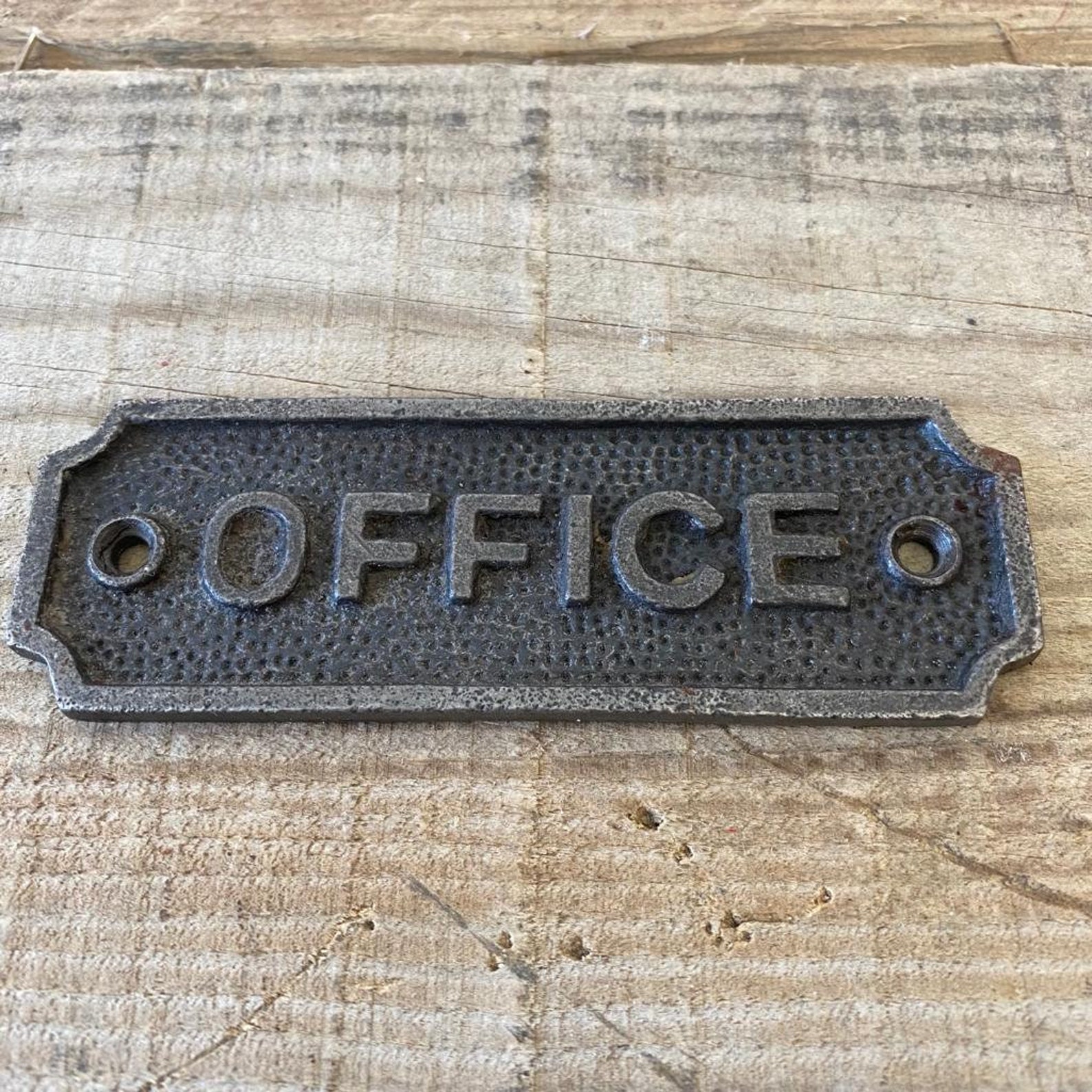 Cast Iron Antique Style Office Door Plaque/sign - Etsy UK