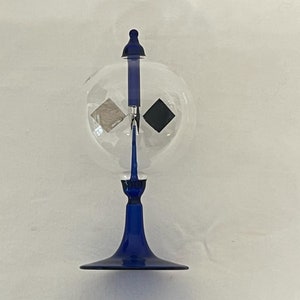 16cm High Solar Radiometer | 4 Blades Rotating Glass Windmill Crookes ...