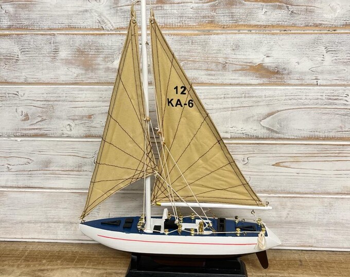 Fully Rigged Cutty Sark Model Yacht Nautical Ornament Sailboat Cutty ...