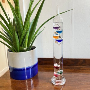 30cm Tall Free Standing Galileo Thermometer - Etsy UK