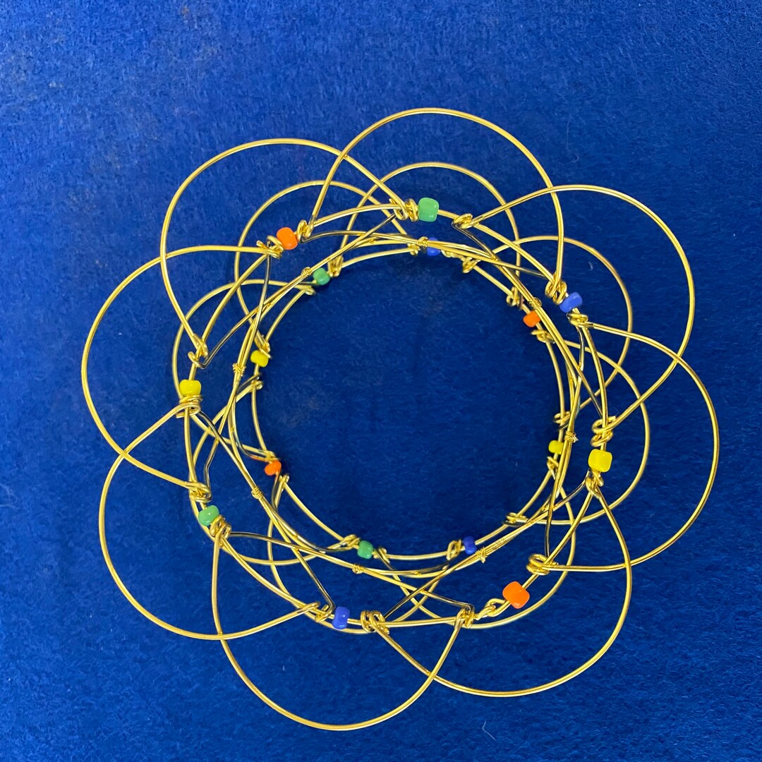 Folding Gold Wire Mandala Meditation Aid Puzzle - Etsy