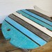 Wooden Folding Fish Shaped Table With Distressed Finish - Etsy