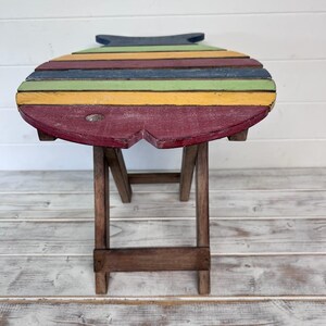 Multi Coloured Fishing Table With Distressed Finish - Etsy