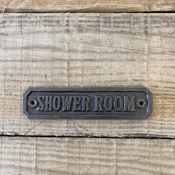Bathroom Shower Sign - Etsy
