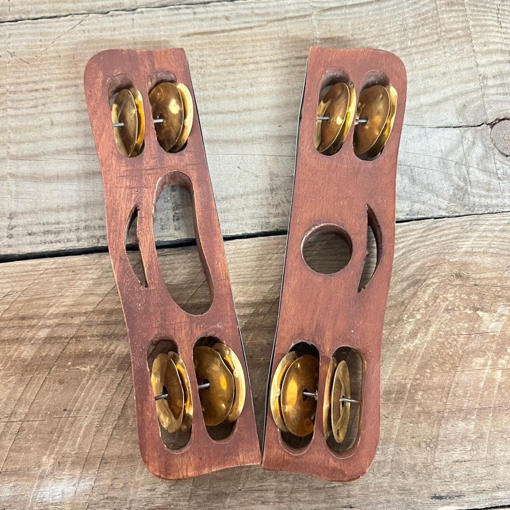 Pair of Wooden KHARTAL HAND CYMBALS Indian Instrument - Etsy