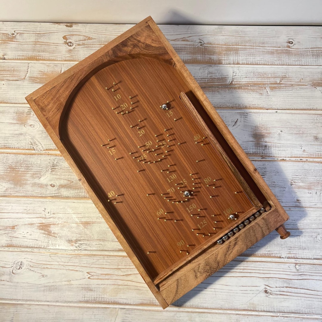 Classic Vintage Style Tabletop PINBALL BAGATELLE GAME 40cm X 25cm ...