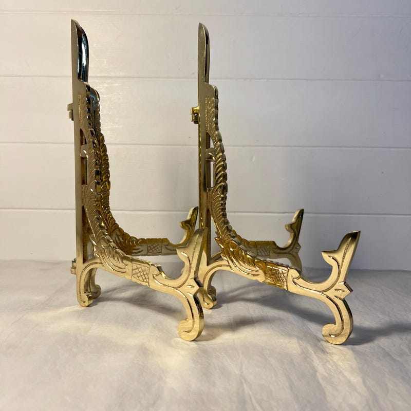 Brass Table Stand - Etsy