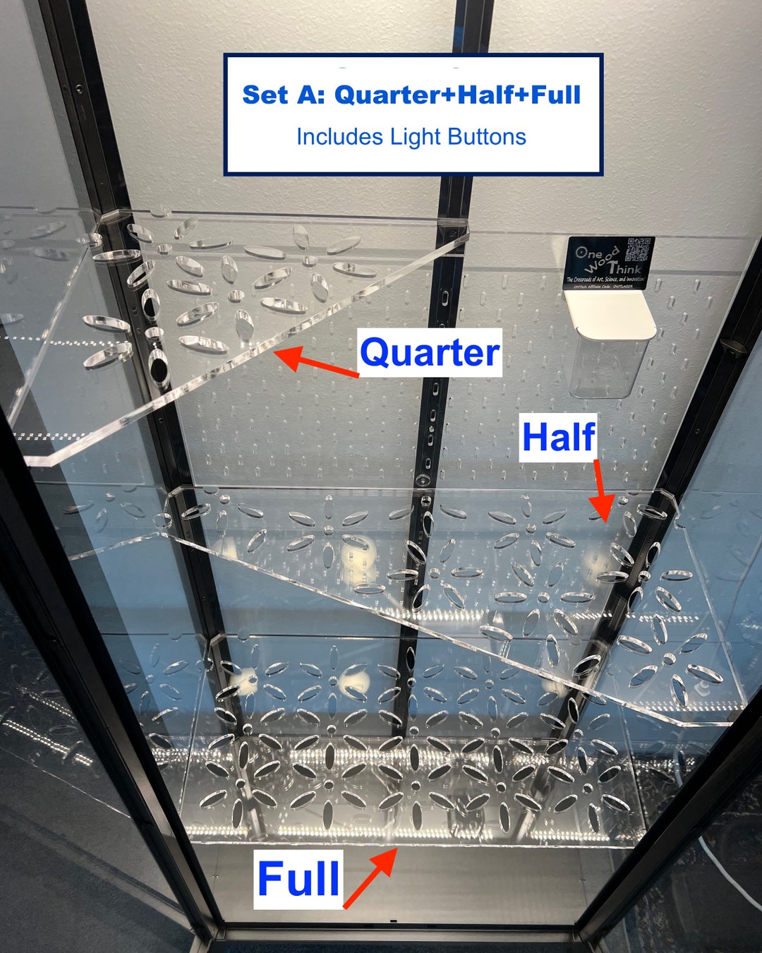 Milsbo Tall Set of 3 Sizes; Shelves for IKEA Indoor Greenhouse Cabinet ...