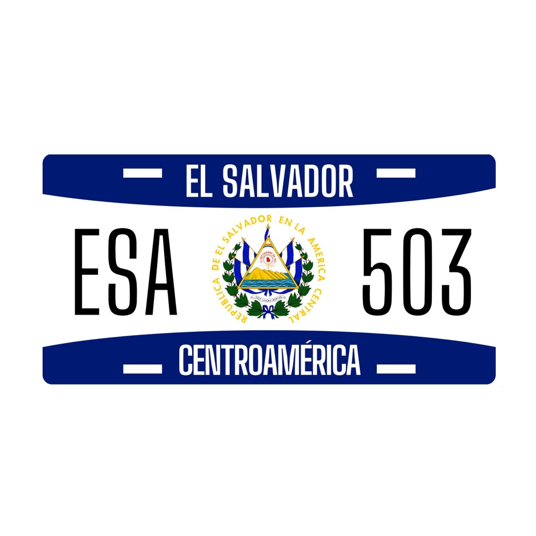 El Salvador Decorative Car License Plate. US Standard Size. - Etsy